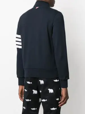 Thom Browne 4-bar Stripe Zip-up Sweatshirt - Blue