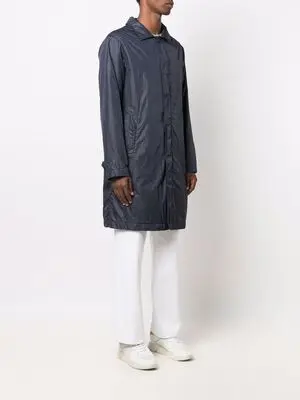 Aspesi Hooded Parka Coat - Blue