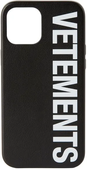 Vetements K Big Logo Iphone 12 Pro Max Case In Blac - 64% Off | Editorialist