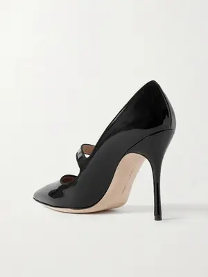 Manolo Blahnik Campari 105 Patent-leather Pumps