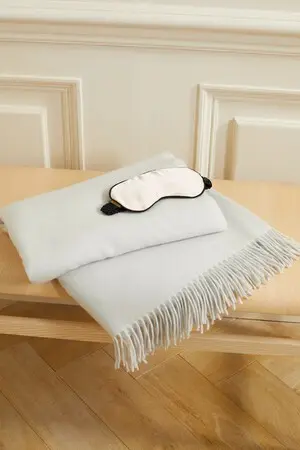 Brunello Cucinelli Fringed Cashmere Travel Blanket