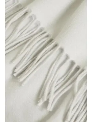 Brunello Cucinelli Fringed Cashmere Travel Blanket