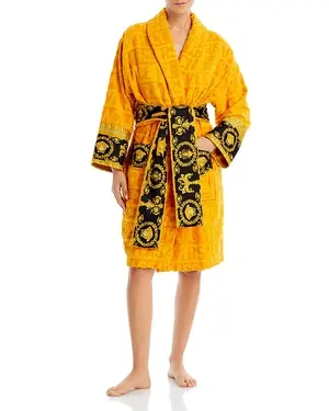Versace I Heart Baroque Bath Robe - Gold