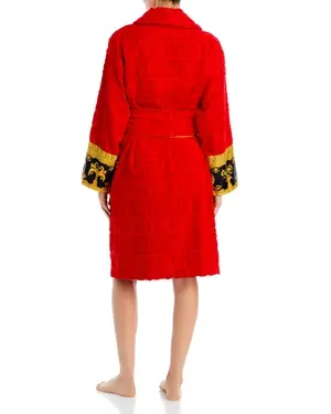 Versace I Heart Baroque Bath Robe - Red