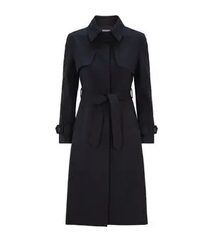 Sandro Pleated Trench Coat