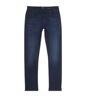 7 For All Mankind Slimmy Tapered Luxe Performance Plus Jeans Navy