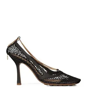 bottega veneta - Bottega Veneta Mesh Stretch Pumps 90