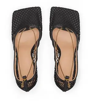 bottega veneta - Bottega Veneta Mesh Stretch Pumps 90