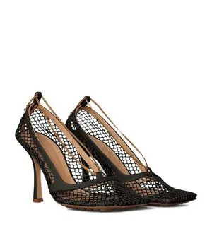 bottega veneta - Bottega Veneta Mesh Stretch Pumps 90