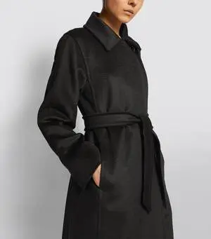 Max Mara Manuela Belted Coat - Black