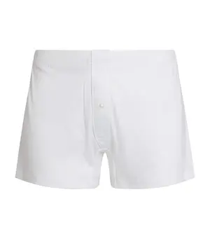 Zimmerli Buttoned Sea Island Boxer Briefs - White
