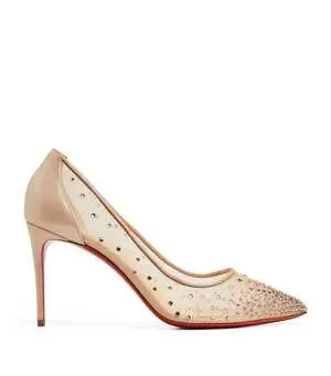 Embellished Suede Pumps