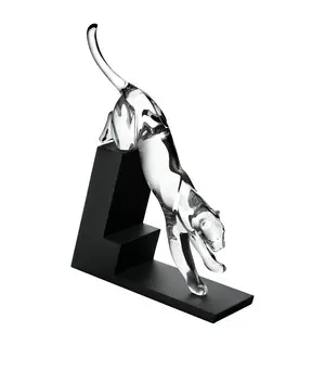 THE MARTHA, BY BACCARAT Heritage Panther Crystal Ornament - Clear