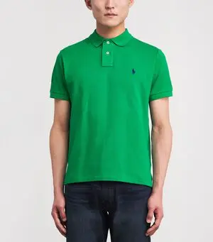 Polo Ralph Lauren Cotton Mesh Custom-fit Polo Shirt - Green