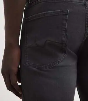 7 For All Mankind Slimmy Lux Performance Plus Jeans - Black