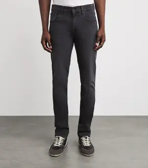 7 For All Mankind Slimmy Lux Performance Plus Jeans - Black