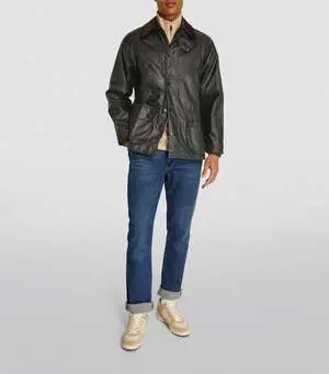 Barbour Waxed Bedale Jacket - Green