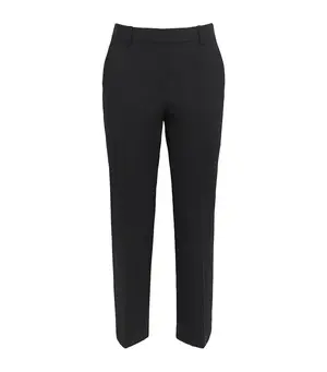Theory Good Wool Cropped Treeca Trousers - Black