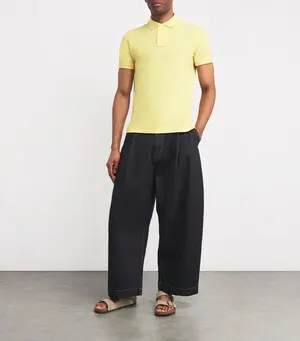 Polo Ralph Lauren Cotton Mesh Slim-fit Polo Shirt - Yellow