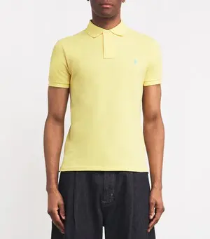 Polo Ralph Lauren Cotton Mesh Slim-fit Polo Shirt - Yellow