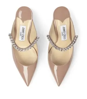 JIMMY CHOO Bing 65 Leather Mules - Pink