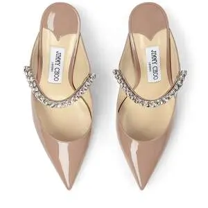 JIMMY CHOO Bing 65 Leather Mules - Pink
