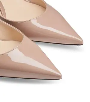 JIMMY CHOO Bing 65 Leather Mules - Pink
