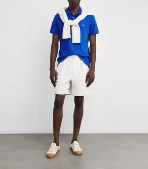 Polo Ralph Lauren Cotton Mesh Custom-fit Polo Shirt - Blue