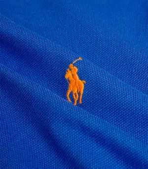 Polo Ralph Lauren Cotton Mesh Custom-fit Polo Shirt - Blue