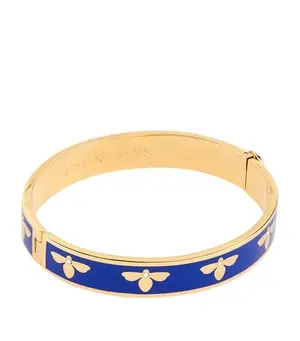 Halcyon Days Bee Hinged Bangle - Blue