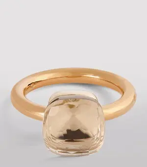 Pomellato Mixed Gold And Topaz Nudo Classic Ring