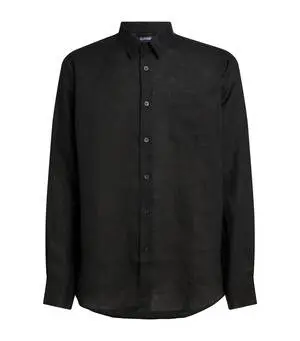 Vilebrequin Linen Caroubis Shirt - Black
