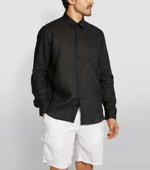 Vilebrequin Linen Caroubis Shirt - Black