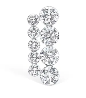 MARIA TASH Invisible Set Diamond Apsara Bar Threaded Stud Earring