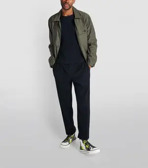 Issey Miyake Pleated T-shirt - Navy