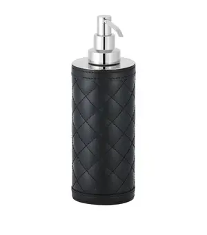 RIVIERE Quilted Soap Dispenser - Black