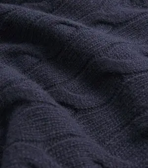 Ralph Lauren Purple Label Cashmere Cable-knit Sweater - Navy