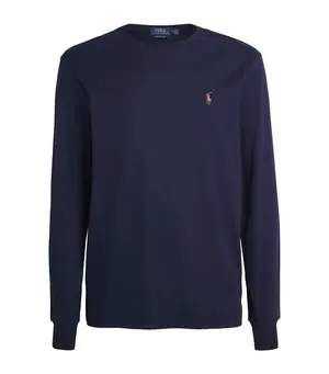 Polo Ralph Lauren Pima Cotton Long-sleeved T-shirt - Navy