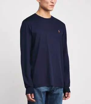 Polo Ralph Lauren Pima Cotton Long-sleeved T-shirt - Navy