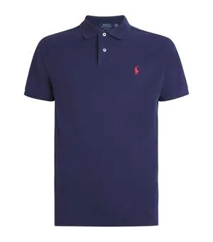 Polo Ralph Lauren Custom-fit Cotton Mesh Polo Shirt - Navy
