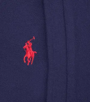 Polo Ralph Lauren Custom-fit Cotton Mesh Polo Shirt - Navy