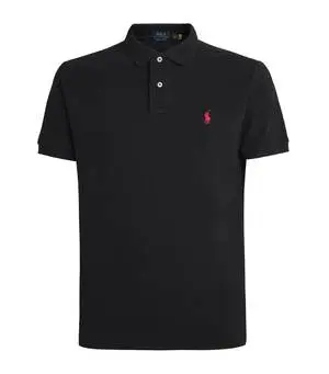 Polo Ralph Lauren Cotton Mesh Custom-fit Polo Shirt - Black