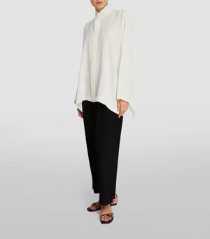 Eskandar Silk Japanese Trousers