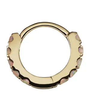 MARIA TASH Yellow Opal Eternity Hoop Earring