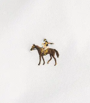 Ralph Lauren Purple Label Cotton Logo Polo Shirt - White