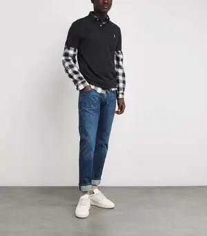 Polo Ralph Lauren Cotton Mesh Custom-fit Polo Shirt - Grey