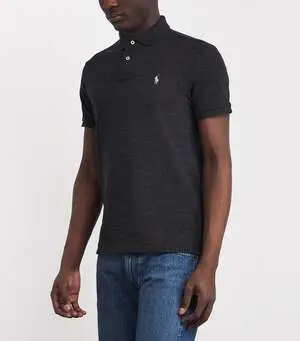 Polo Ralph Lauren Cotton Mesh Custom-fit Polo Shirt - Grey
