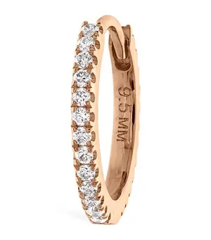 MARIA TASH Diamond Eternity Single Hoop Earring - Rose Gold