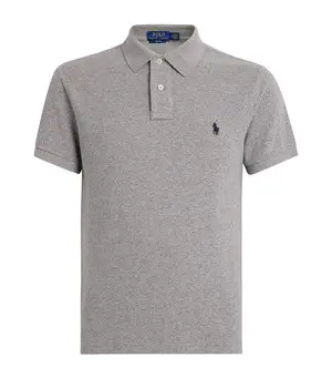 Polo Ralph Lauren Embroidered Logo Polo Shirt - Grey