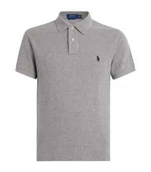 Polo Ralph Lauren Embroidered Logo Polo Shirt - Grey